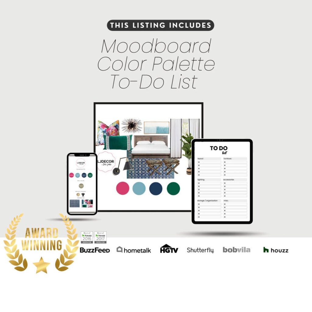 Custom Design Board, Color Palette, To-Do List